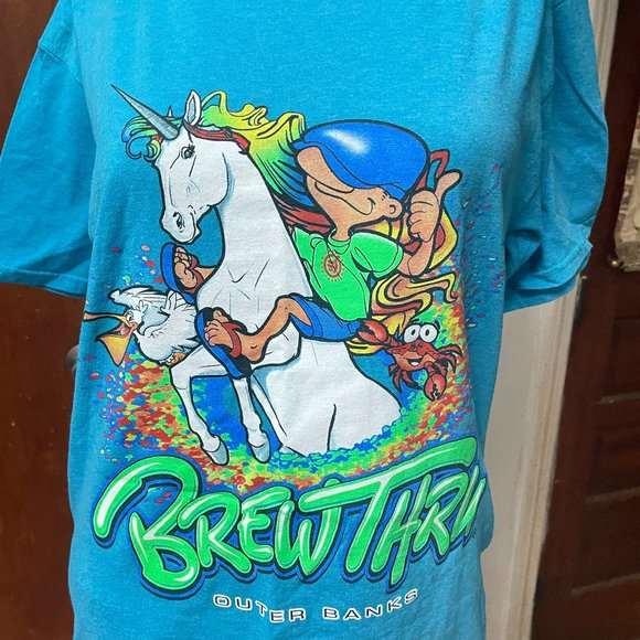 Tops | Rainbow Unicorn Brew Thru Top Outer Banks S | Poshmark